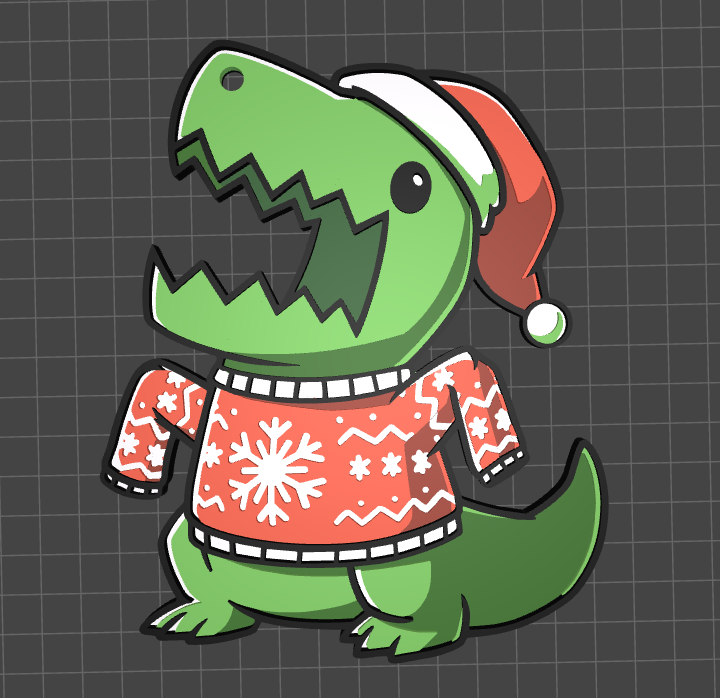 Free 3D file T-Rex Christmas By Tee Turtled 🦖 ・Model to download and 3D ...