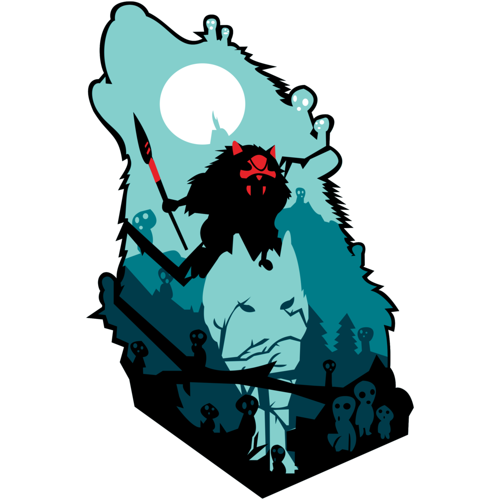 Free 3D file Wolf multilayer / Wolf file / princess Mononoke / Anime ...