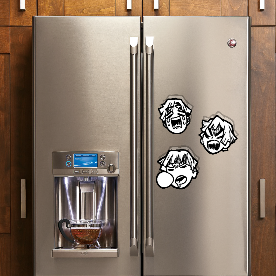 Free 3D file Demon Slayer Zenitsu Agatsuma Magnet | Decoration For ...