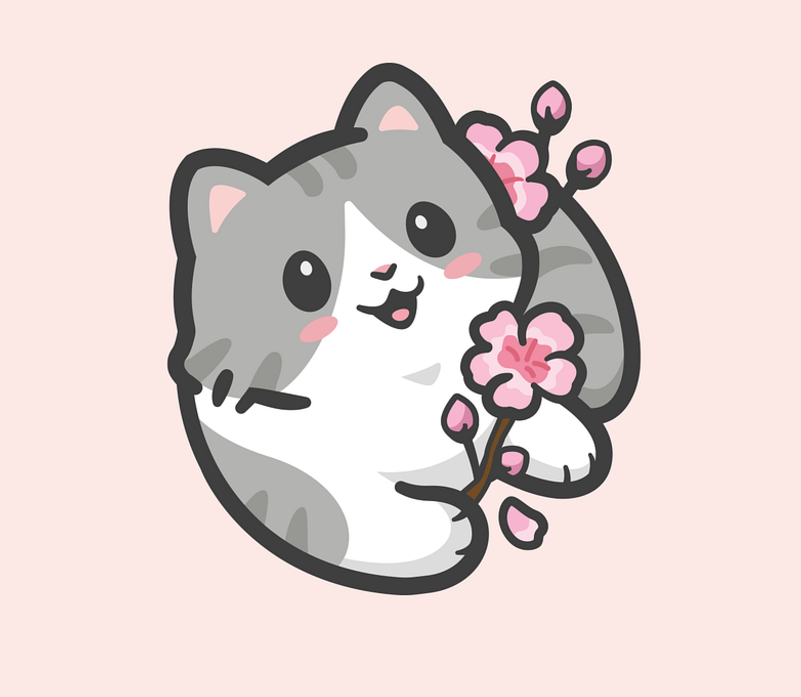 Free 3D file CATTO WITH FLOWERS Cat lover keychain 💐 ・3D printer design ...