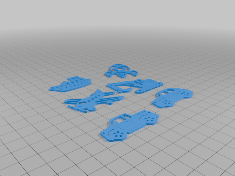 Free 3D file Wall decals for kids, plans, boats, trucks, cars 🎨 ...