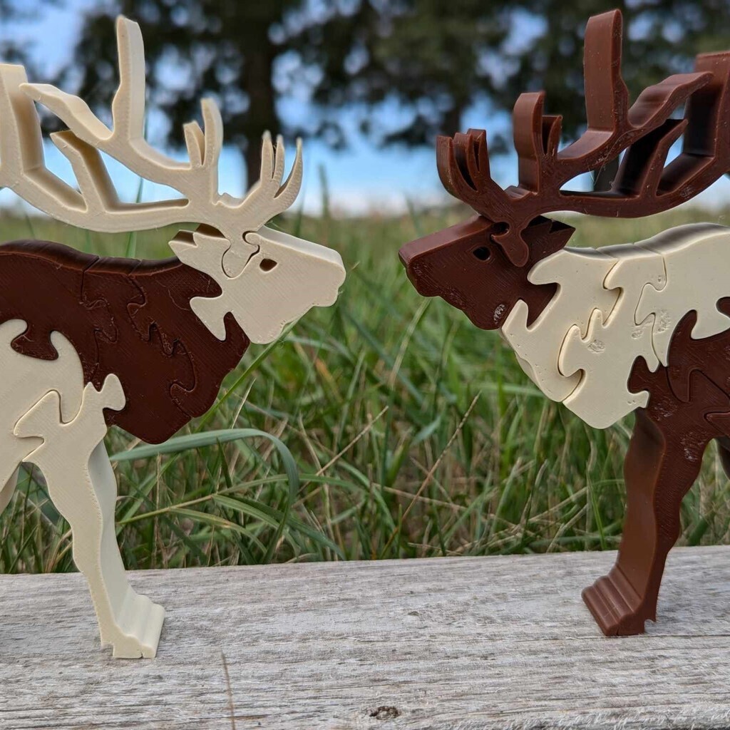 🦌 An Oh, Deer Puzzle - Elk. Animal Puzzle as a Home Decor and a Toy for ...