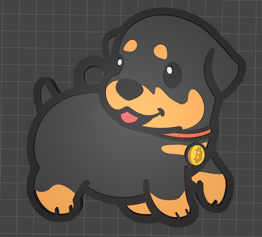Free 3D file Little Thor ADORABLE DOGGO Dog Keychain - Dog keychain cute 🐕 ・3D printable design ...