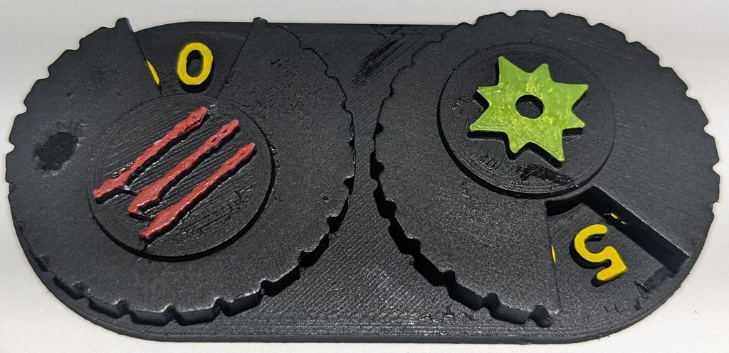 🎲 Marvel Crisis Damage Tracker・Free 3D File for ・Cults