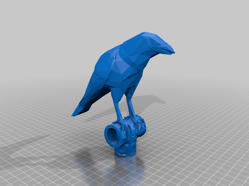Free 3D file low poly raven 🐦 ・3D printable model to download・Cults