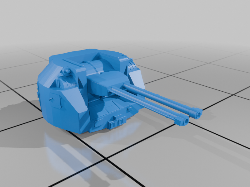 Free 3D file Royal Navy 3"/70 (7.62 cm) QF Mark N1 Twin Gun (Mk VI) 🔫 ・3D print object to ...