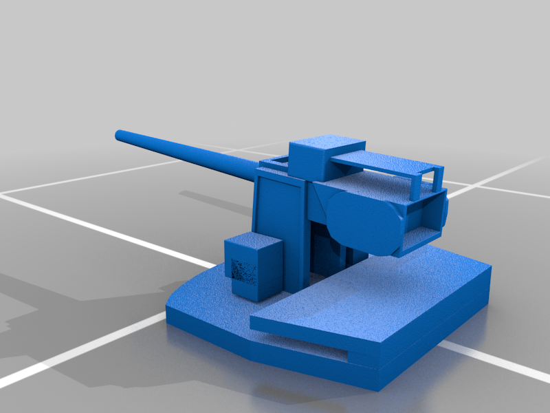 🔫 3”/50 Mk 34 Rapid-Fire Gun (Single)・Free 3D File for ・Cults