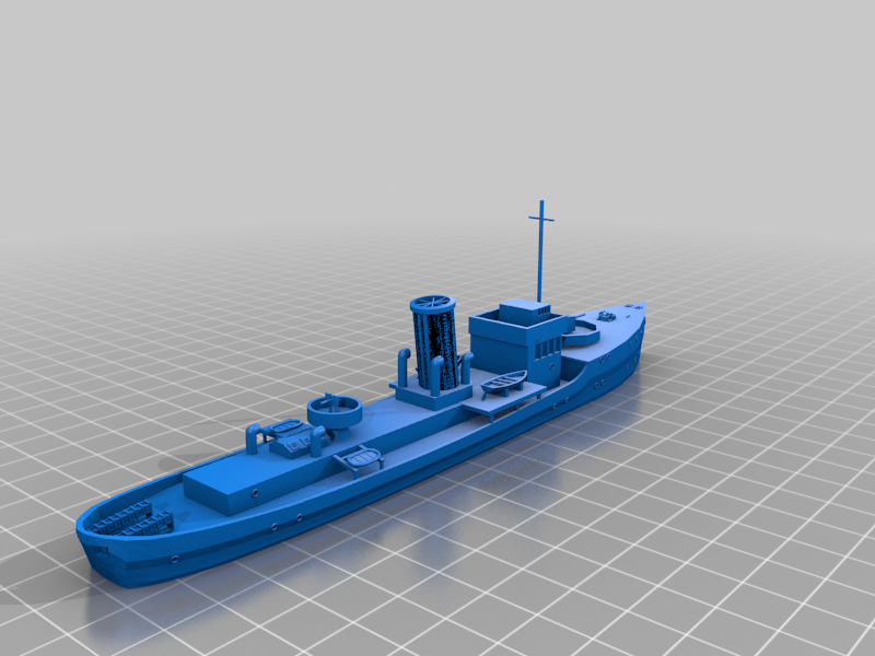 🏗 Royal Navy Flower-class corvette・Free 3D File for ・Cults