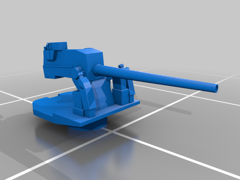 Free 3D file 5in/38 Mk.24 Single Gun (Open mount) - US Navy 🔫 ・3D ...