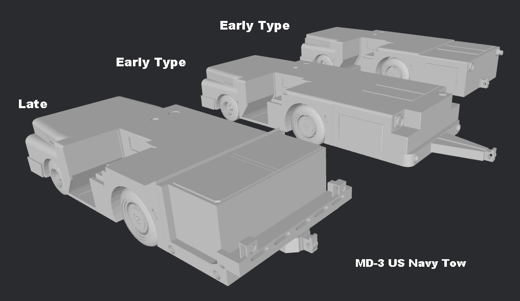 🚜 MD-3 US Navy Tow Tractor – Part 2 (Long and Short)・Free 3D File for ...