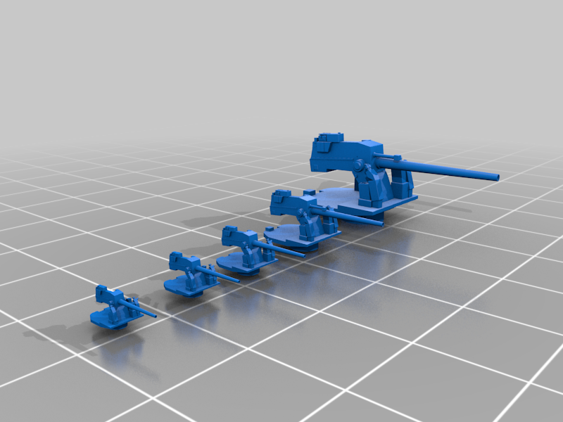 Free 3D file 5in/38 Mk.24 Single Gun (Open mount) - US Navy 🔫 ・3D ...