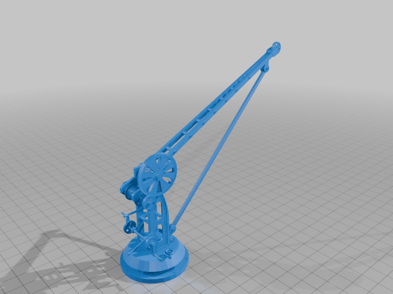 👴 Harbor Old Crane・Free 3D File for ・Cults