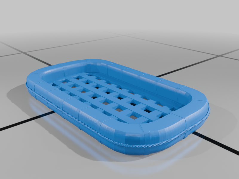 🎲 US Navy Life Raft - WWII (Late)・Free 3D File for ・Cults