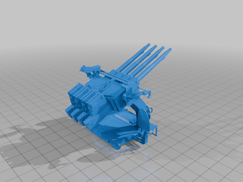 🔫 1.1"/75 (28 mm) Anti-aircraft Gun or “Chicago Piano”・Free 3D File for ...