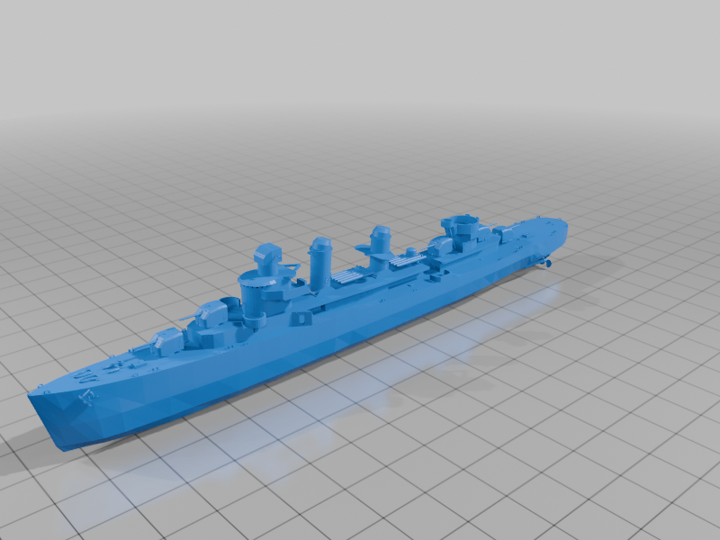 👽 Fletcher Class Destroyer (Early)・Free 3D File for ・Cults