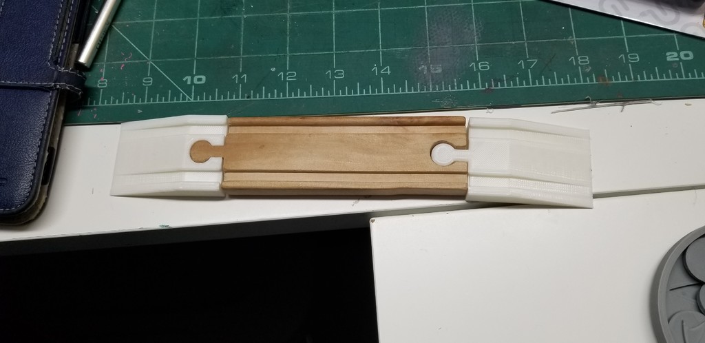 Free 3D file Wood train track ramp with hole 🪵 ・3D printing template to ...