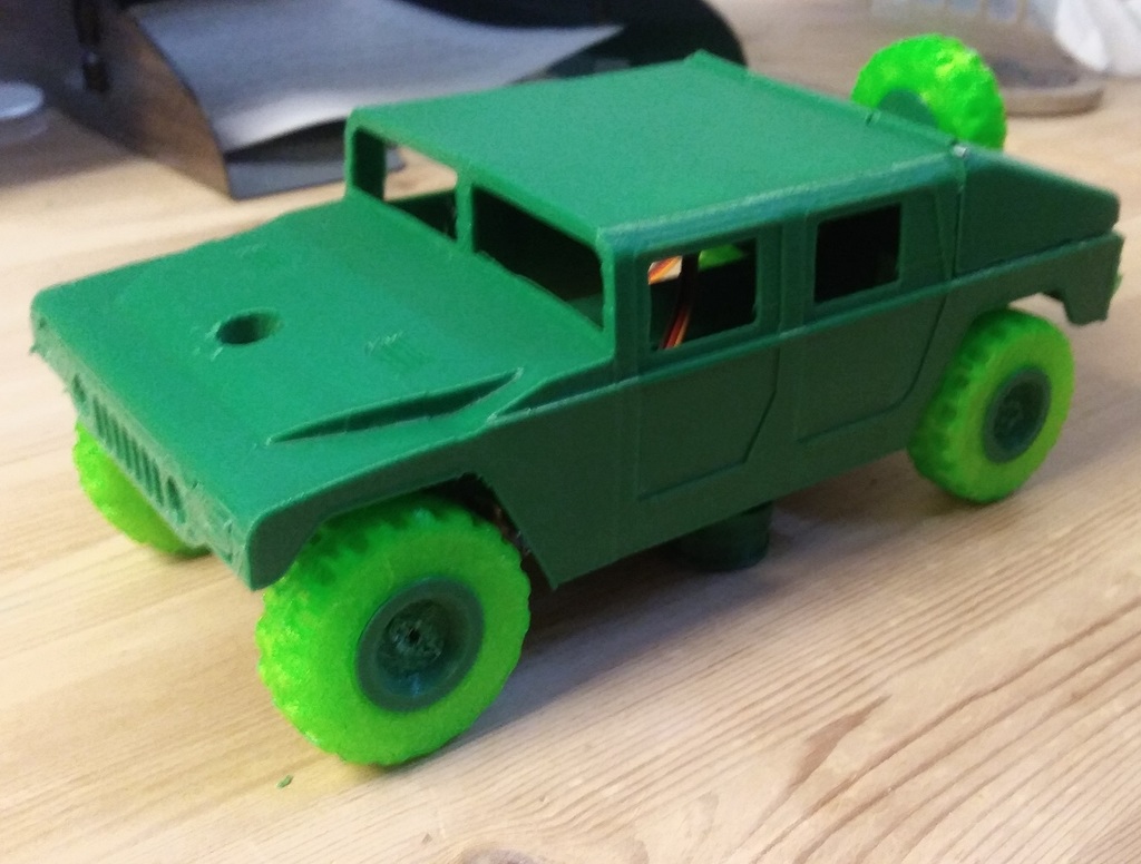 🚁 Mini RC HMMWV・Free 3D File for ・Cults