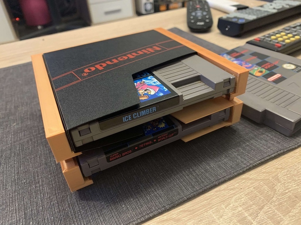 Free STL file STACKABLE NES GAME DISPLAY / STAPELBARES NES SPIELE ...