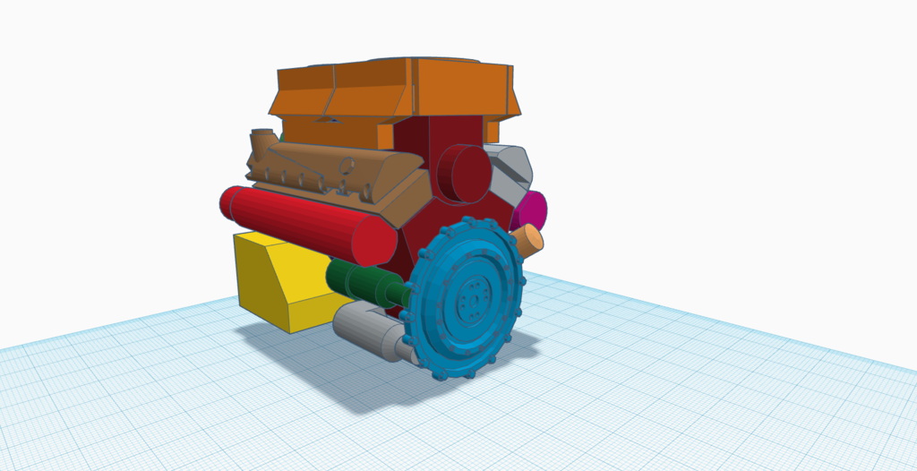 🐅 Maybach HL230 Tiger Tank V12 Engine - Upgraded・Free 3D File for ・Cults