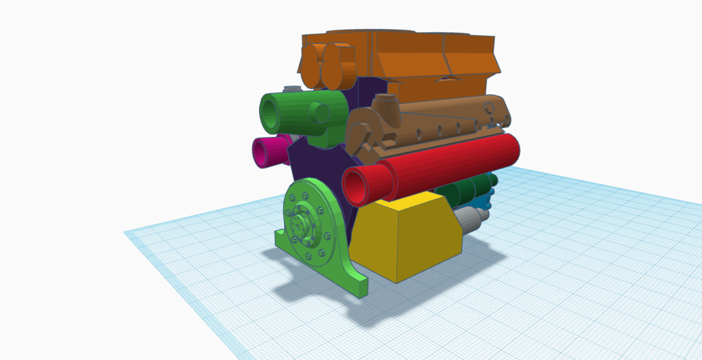 🐅 Maybach HL230 Tiger Tank V12 Engine - Upgraded・Free 3D File for ・Cults