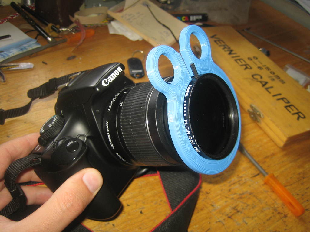 3D print Photographic filter removal tool・Cults