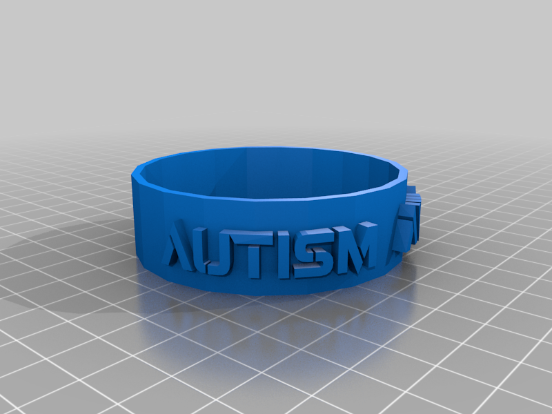 Free 3D file Autism Awareness flex bracelet 💫 ・3D printable model to ...