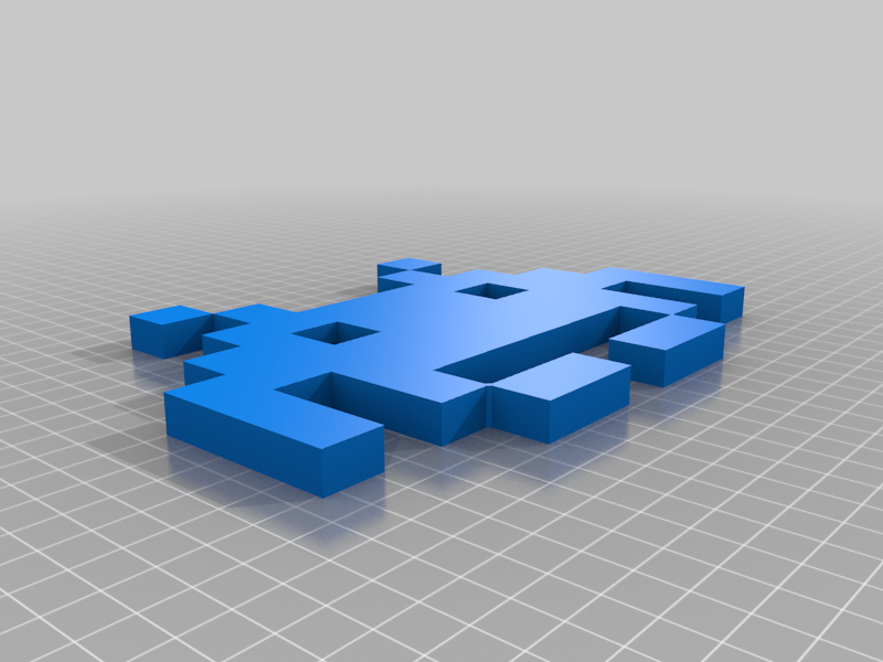 🛰 Space Invader・Free 3D File for ・Cults