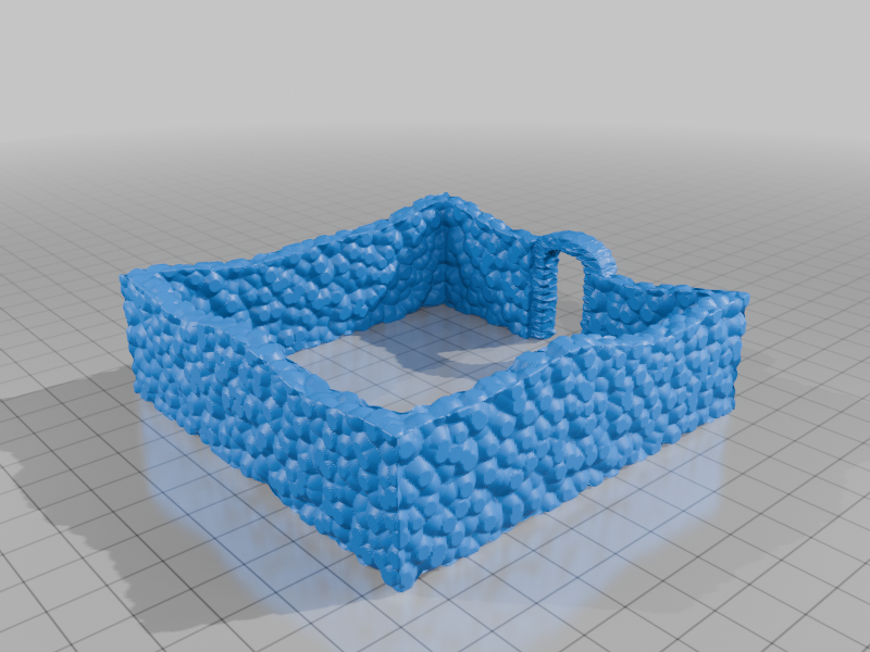 Free 3D file Battle Ruined Walls Terrain Scenery Wargame 🧸 ・3D print ...