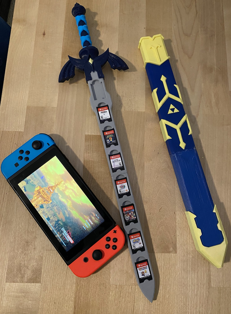 🗡️ Multicolor Master Sword Switch Storage (extended!)・Free 3D File for ...