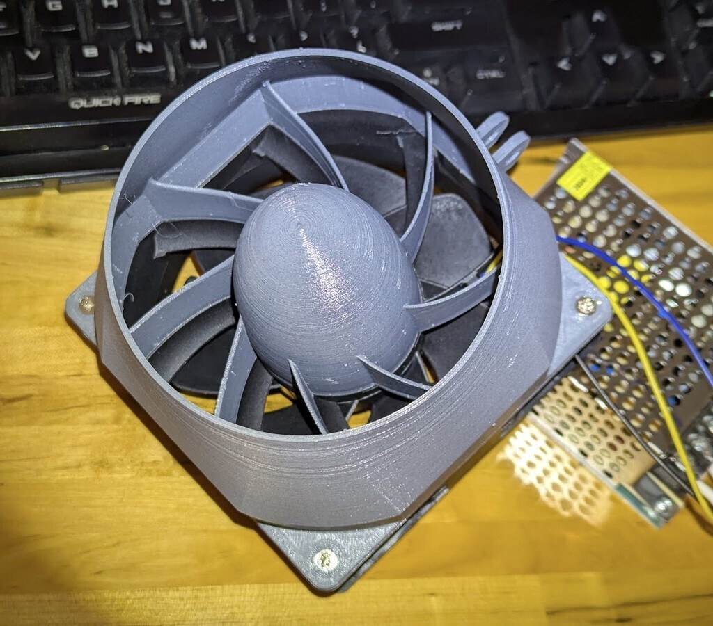 🔌 120mm Fan Nozzle WindSim・Free 3D File for ・Cults