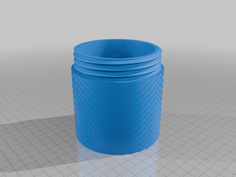 🥫 Threaded container・Free 3D File for ・Cults