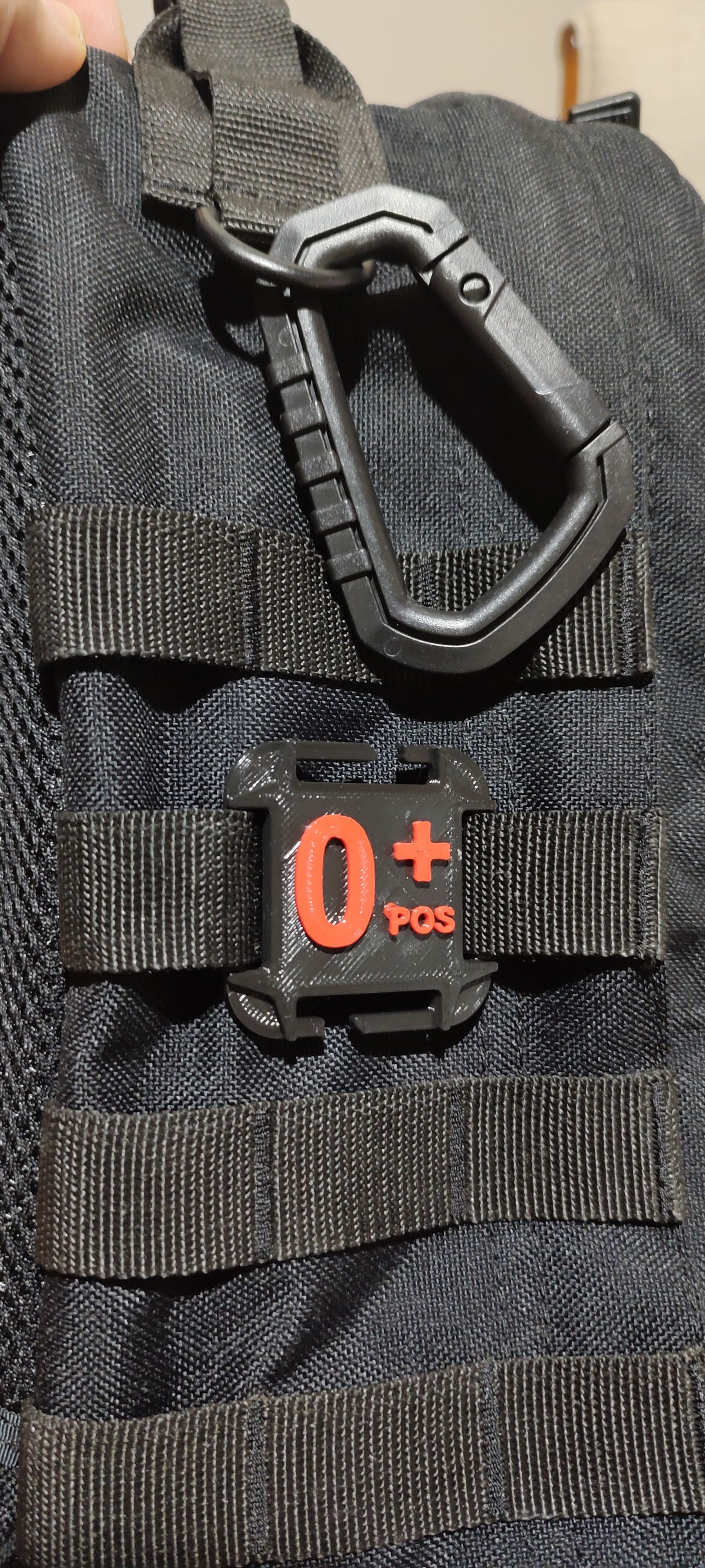 3D printed Blood Type Tags - MOLLE | all types・Cults