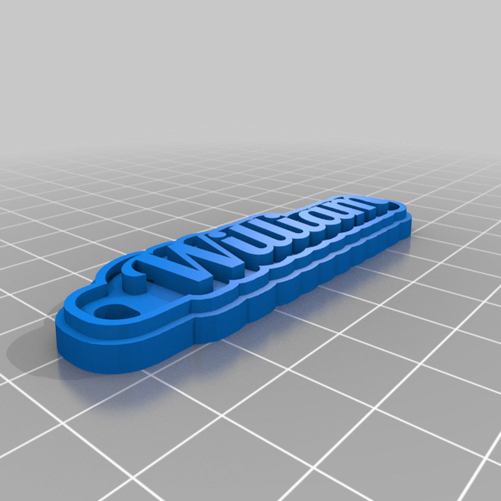 Fichier 3D gratuit William KeyChain 🗝️・Modèle pour imprimante 3D à ...