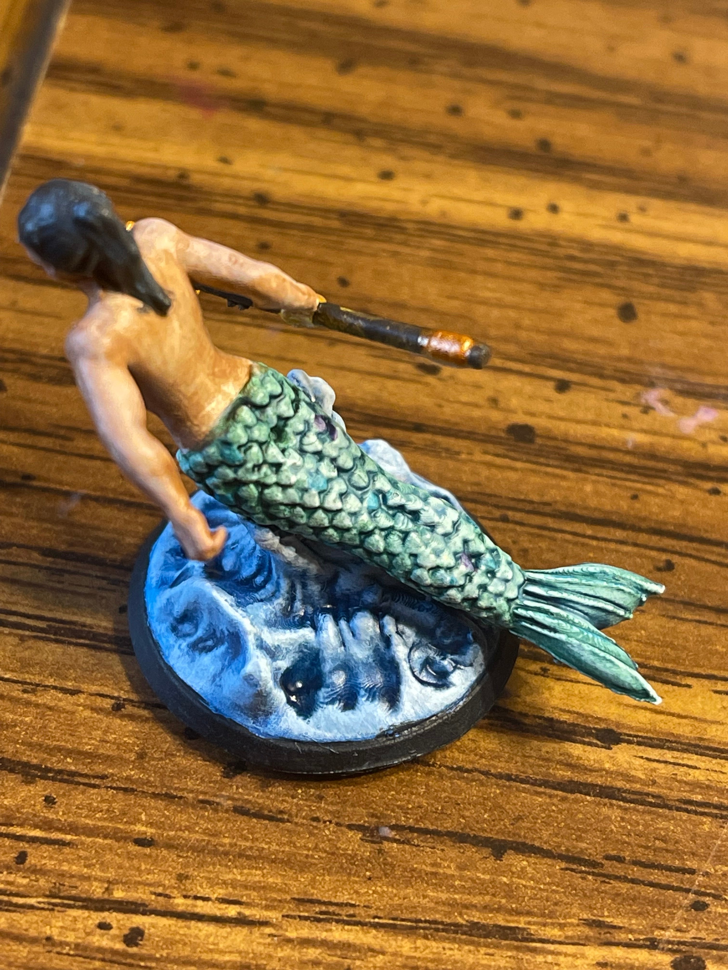 3D printed 28mm Mermaid Miniature・Cults