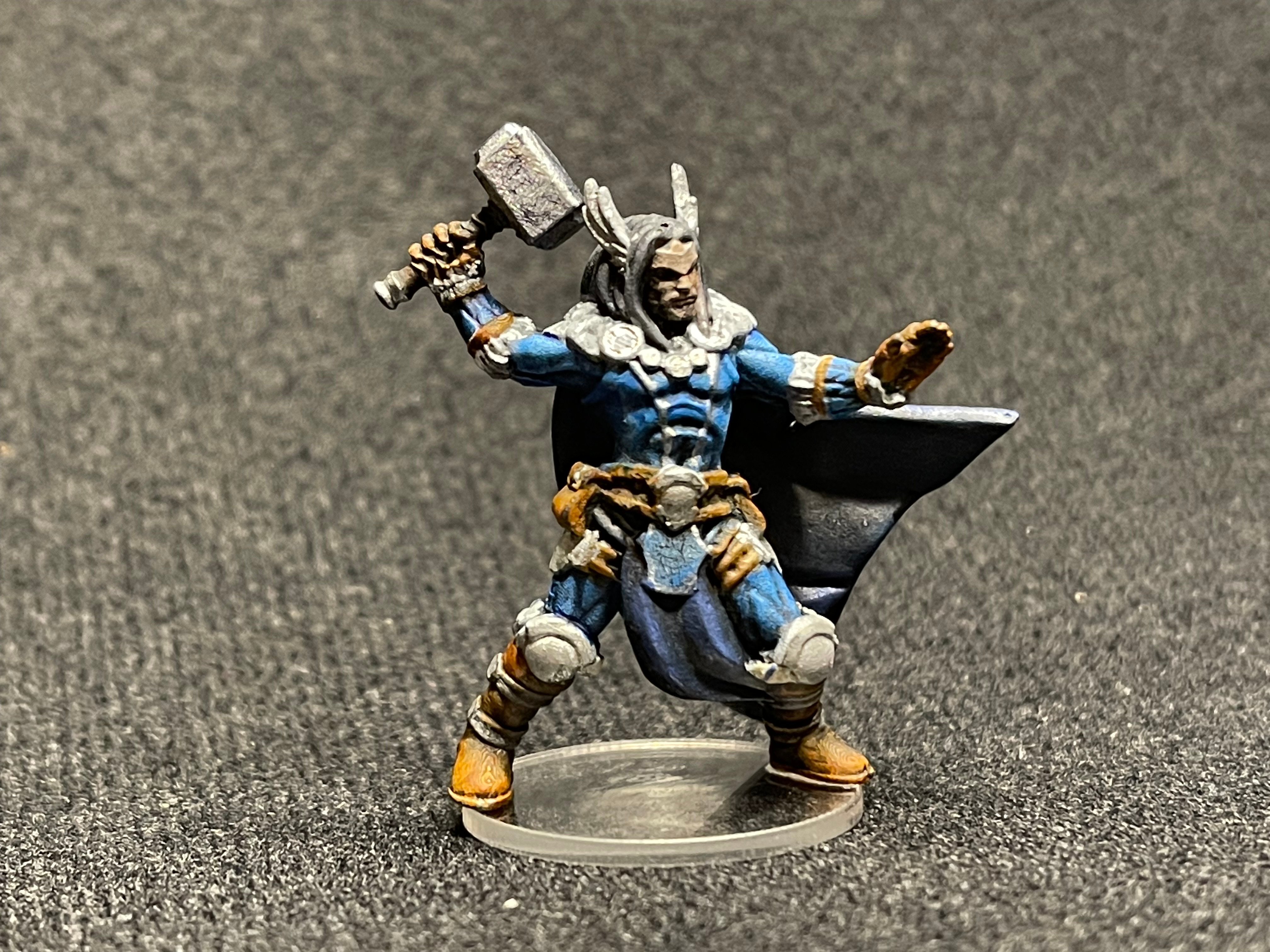 3D printing Thor god barbarian or viking miniature・Cults