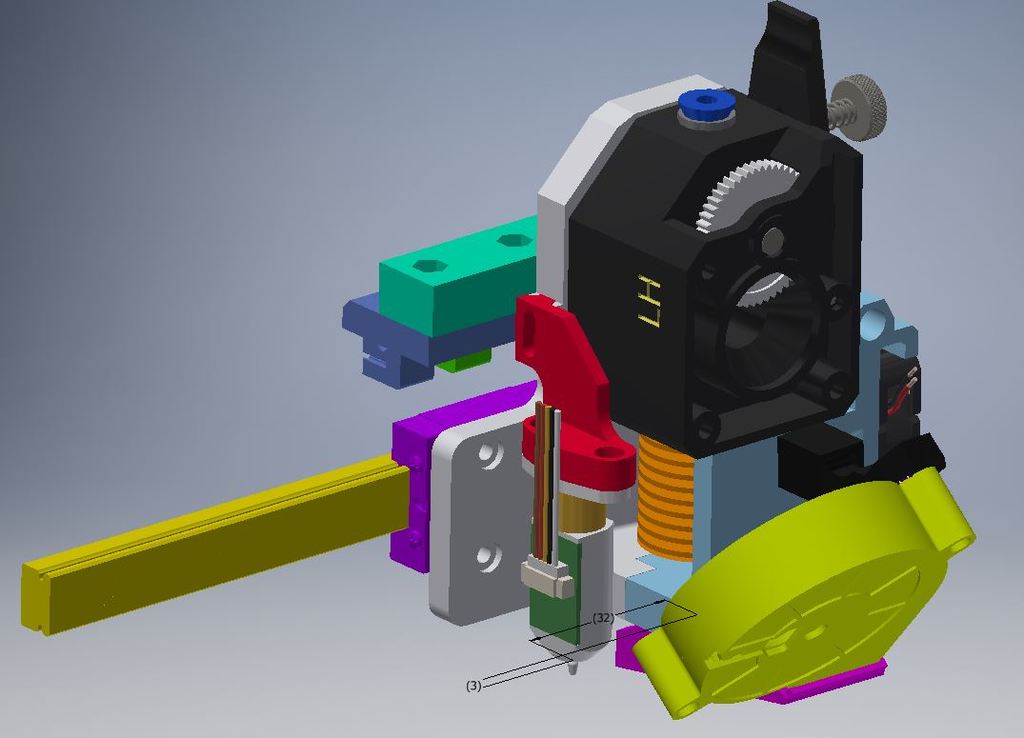 Free 3D file KP3S BMG V6 BLTouch Printhead 🔧 ・Model to download and 3D ...