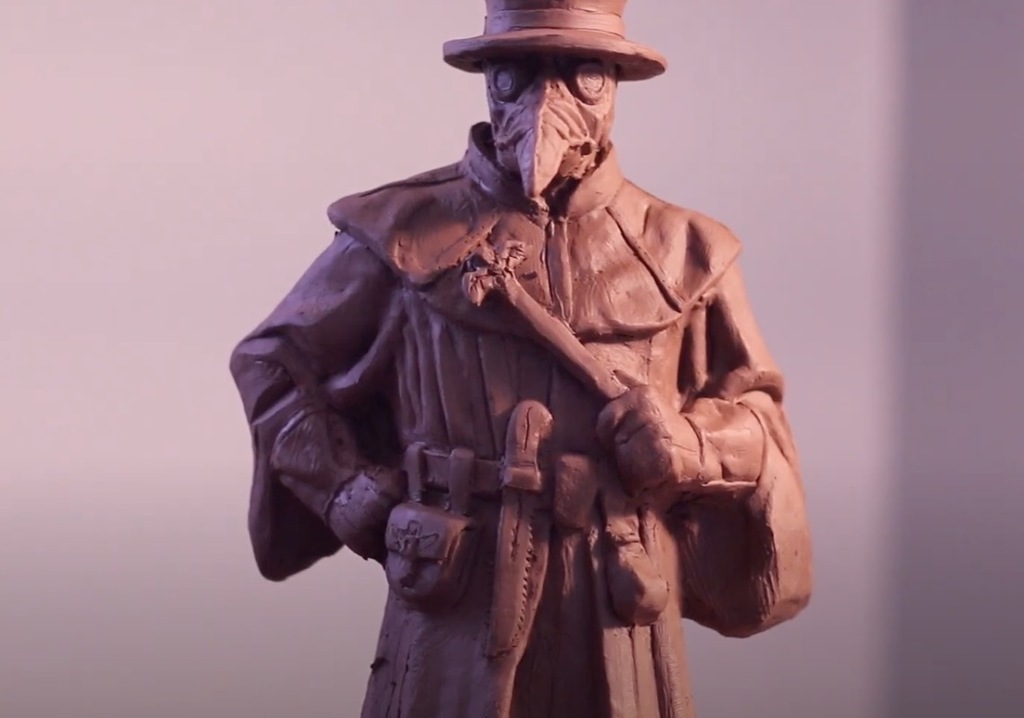🩺 Plague Doctor sculpture・Free 3D File for ・Cults