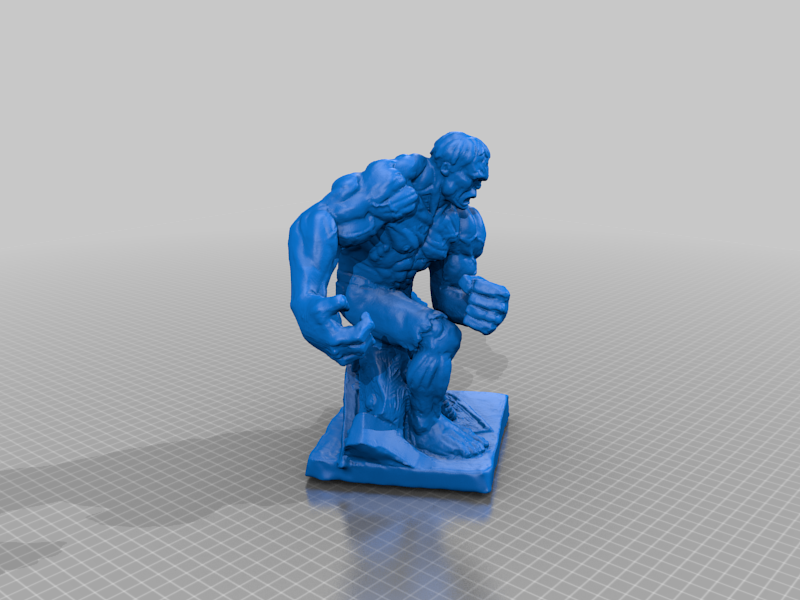 The Incredible Hulk hand sculpted・Free 3D File for ・Cults
