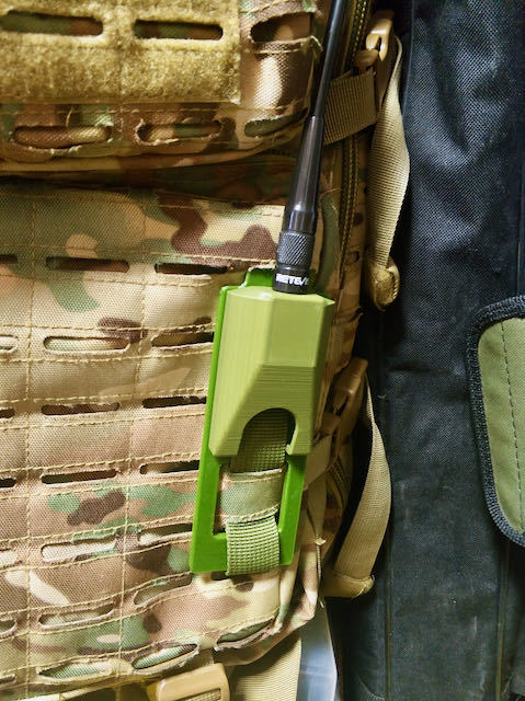 📶 Antenna relocator with MOLLE mount and integrated "tiger tail"・Free ...