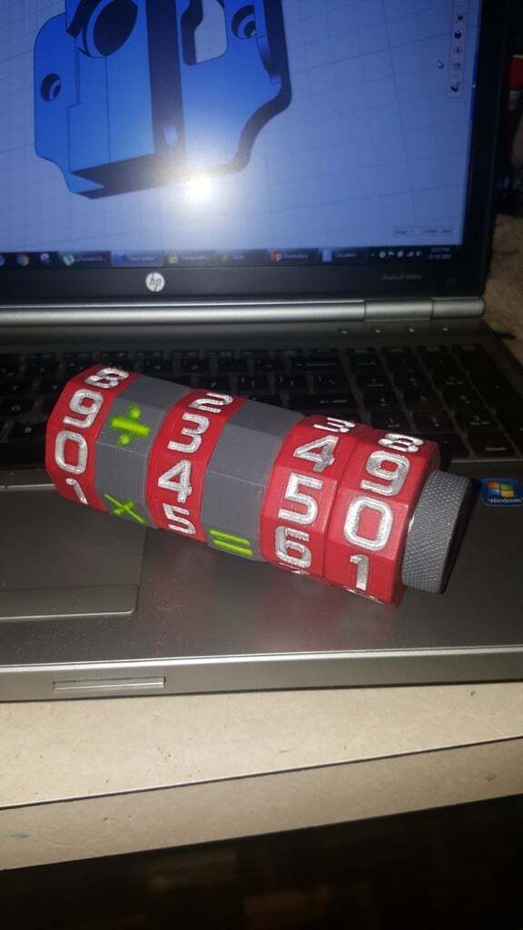 📐 Math Spinner Enhanced (fast print, no support)・3D Print・Cults