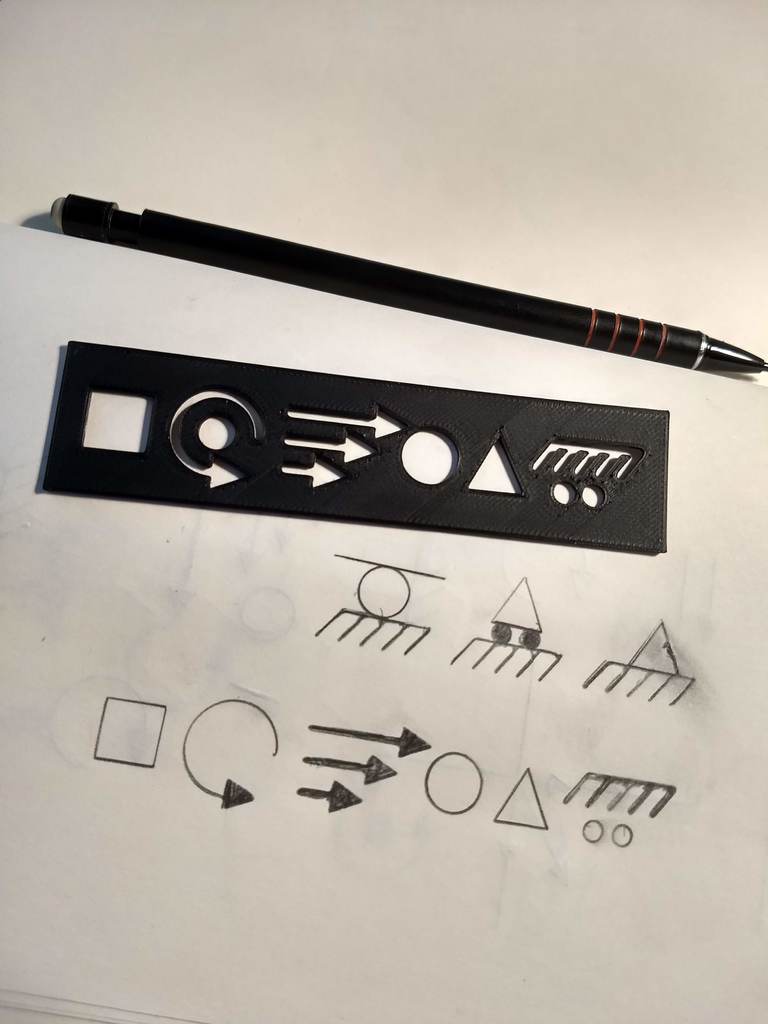Fichier 3D gratuit Règle des symboles de dessin statique 💭 ・Design à ...