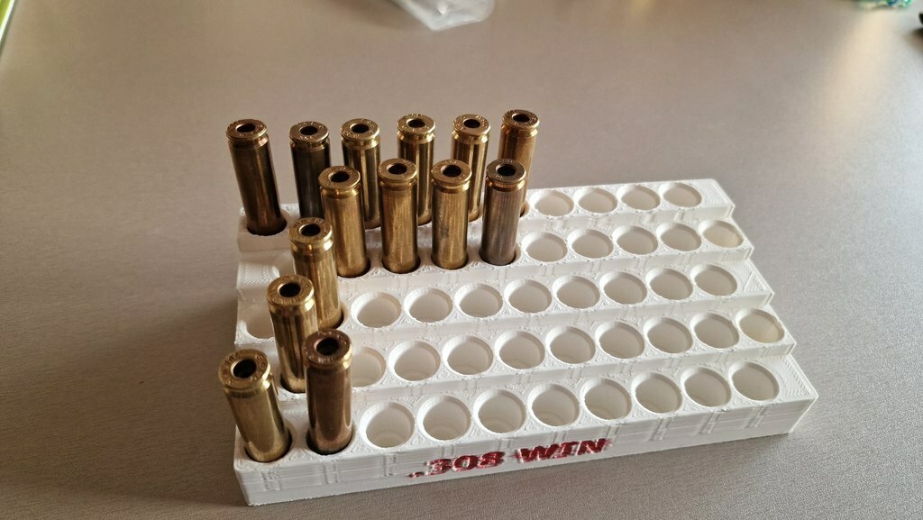 👽 .308 WIN Reloading Tray Stepped・Free 3D File for ・Cults