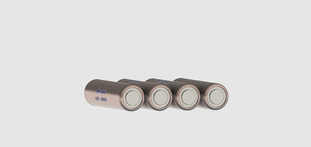 Fichier 3D gratuit 4 piles rechargeables 18650. 🔧 ・Modèle à télécharger ...