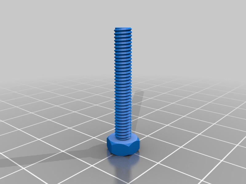 Free 3D file M4 Hex Head Bolt 25mm 🔩 ・3D print design to download・Cults