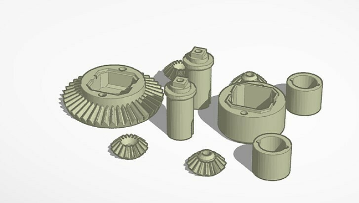 🚁 1:14 scale Rc Diff・Free STL File for 3D printing・Cults