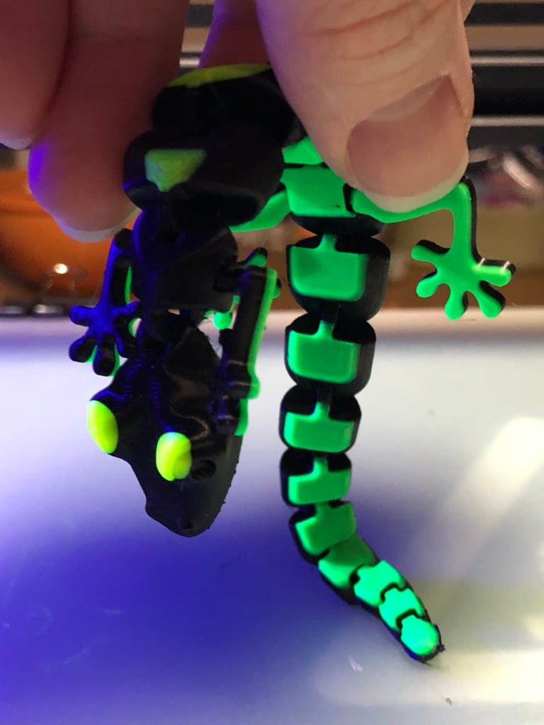 3D printing Articulated Lizard v2・Cults