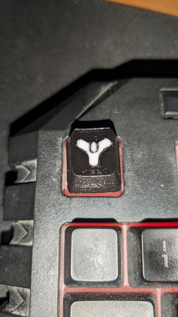 ⌨️ Destiny Keycap for membrane keyboard・Free STL File for 3D printing・Cults