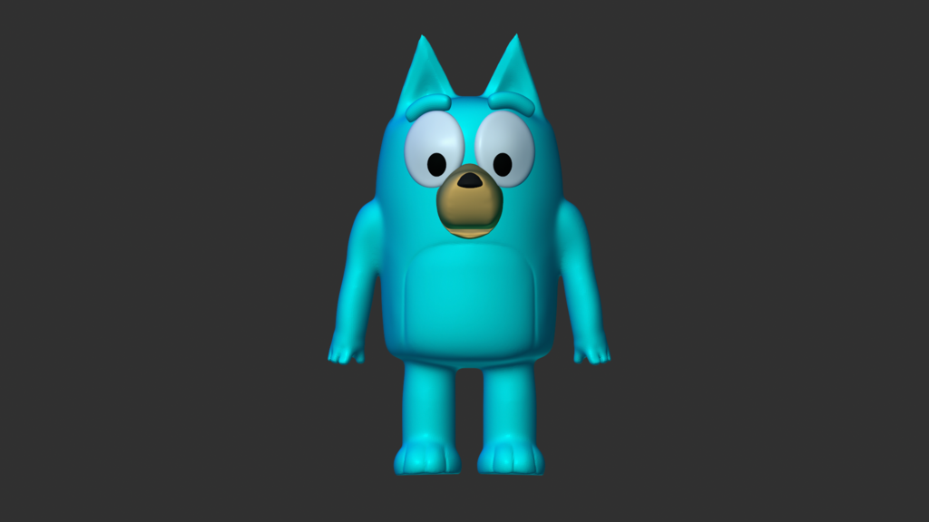 🧸 Bluey - Standing Tall・Free 3D File for ・Cults