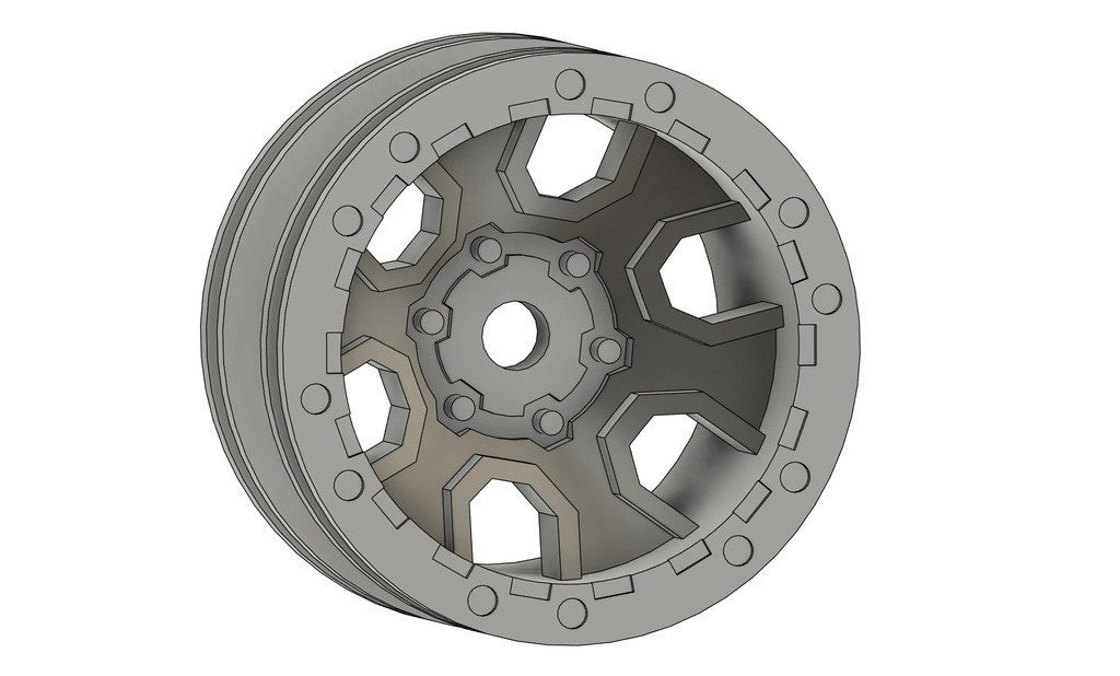 🚁 SCX24 Bronco OE Rim Restyled Zero Offset・Free 3D File for ・Cults