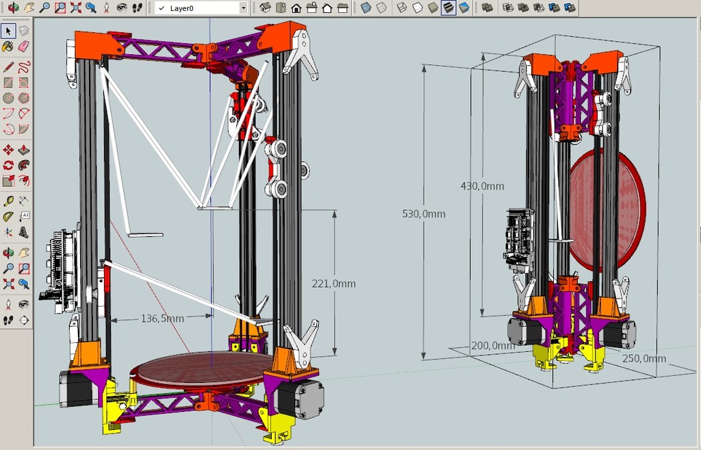 Archivo 3D gratis Foldy: una impresora Delta plegable 🔧 ・Diseño de ...